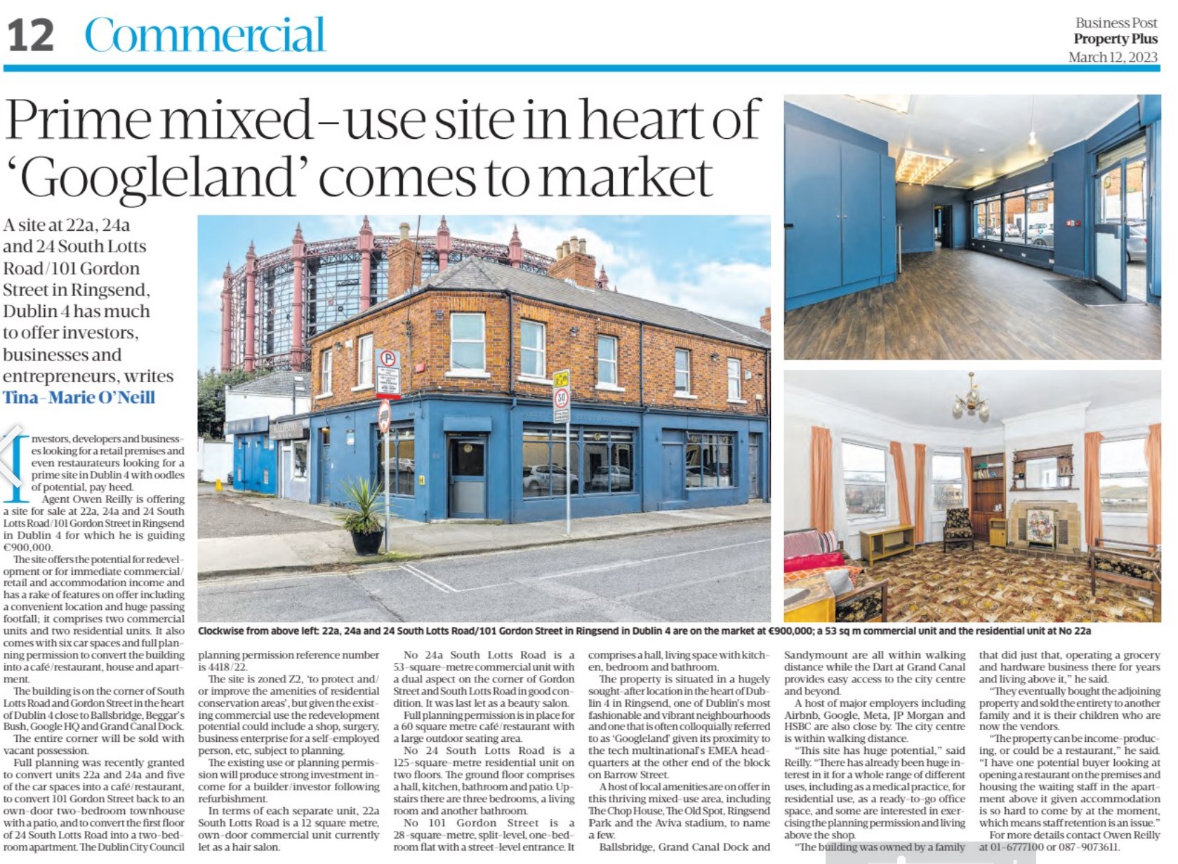 22A/24A/24 South Lotts Road/101 Gordon Street featured in The Business ...